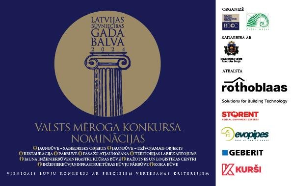 Konkursam Latvijas Būvniecības Gada balva 2024 pieteiktie 149 objekti ...